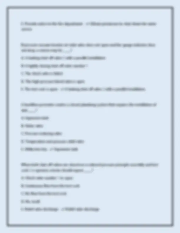 Backflow Prevention Practice Exam Questions with 100% Verified Answers ...