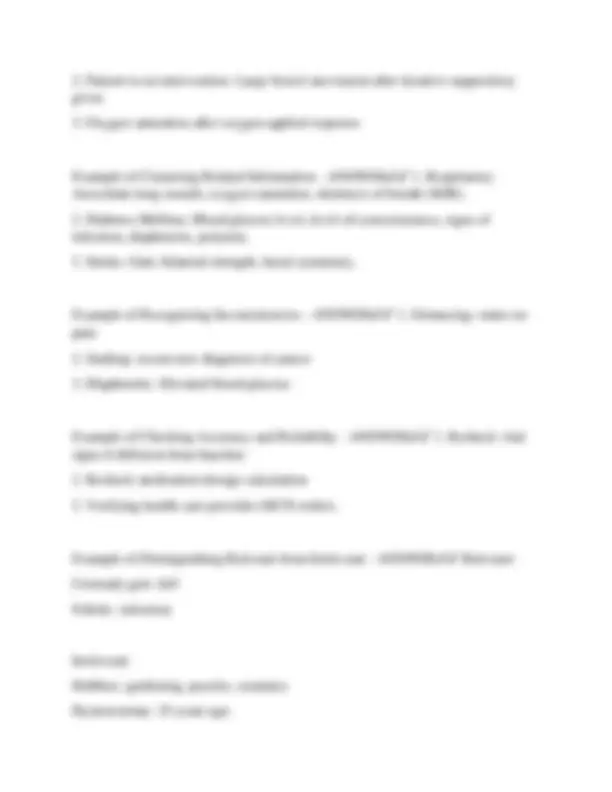 Nur 200- Critical Thinking Skill: Definitions And Examples Questions ...