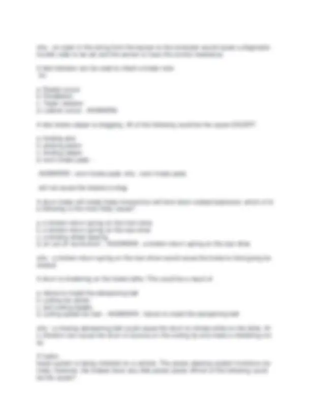 ASE A5 AUTOMOTIVE BRAKES CERTIFICATION EXAM 2024 2025 WITH 200 REAL ...