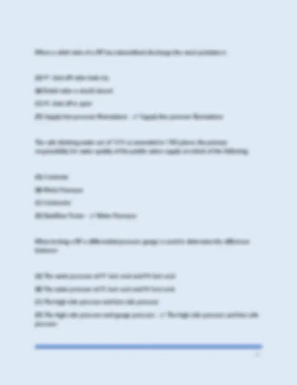 Backflow Prevention Assembly Tester Practice Exam Questions with ...