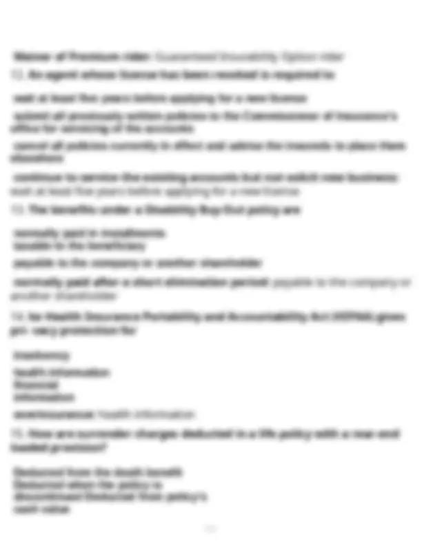 TEXAS STATE EXAM SIMULATOR - LIFE AND HEALTH INSURANCE (200 QUESTIONS ...