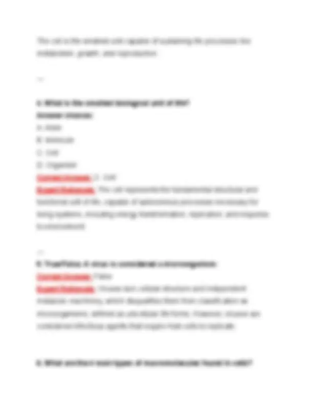 BIOD 171 Microbiology Module 1 Exam | 2025 Actual Exam | Portage ...