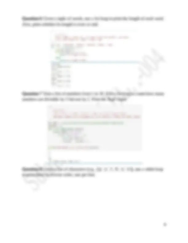 Python Programming Questions List Tuple Strings Loops Assignments Programming Languages