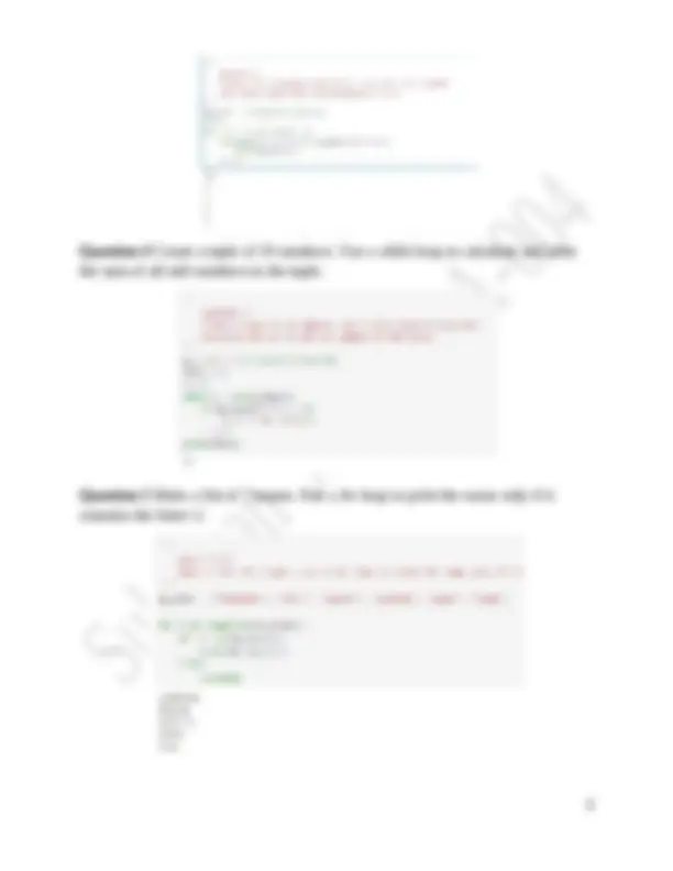 Python Programming Questions List Tuple Strings Loops Assignments Programming Languages