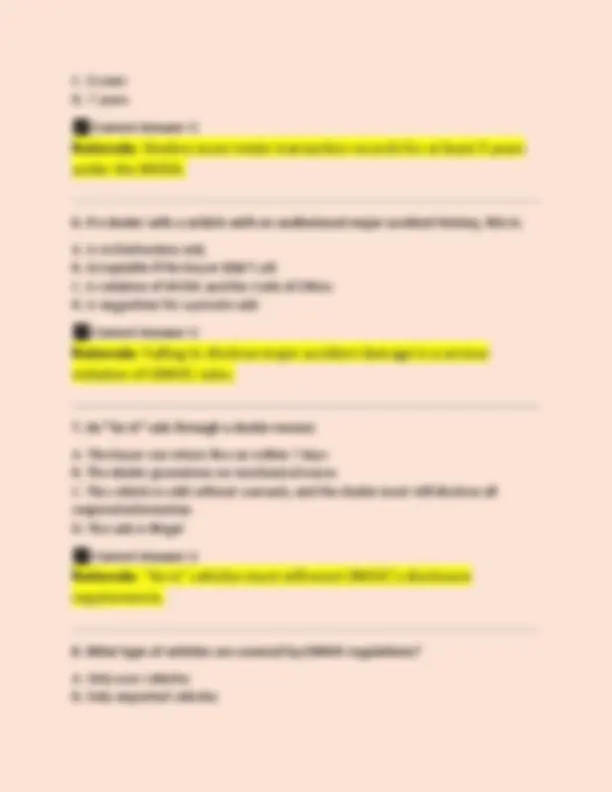 OMVIC Final Exam Practice Exam 2025 Questions, Correct Answers, and ...