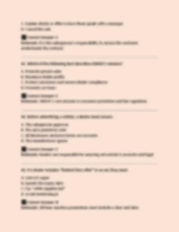 OMVIC Final Exam Practice Exam 2025 Questions, Correct Answers, and ...