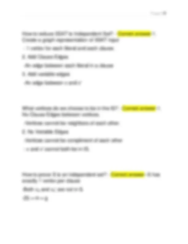 CS6515 EXAM 3 STUDY GUIDE 2025 QUESTIONS AND ANSWERS. | Exams Algorithms and Programming | Docsity