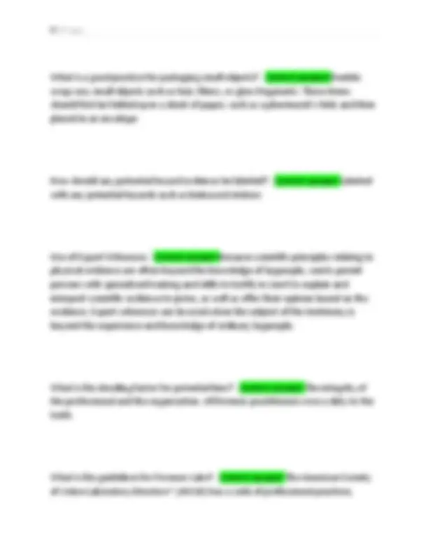 IAI-CSA TECHNIQUES OF CRIME SCENE INVESTIGATION | ACTUAL EXAM QUESTIONS ...