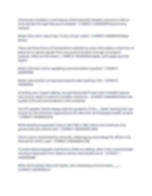 2025 BICSI EXAM WITH CORRECT ANSWERS | Exams Advanced Education | Docsity