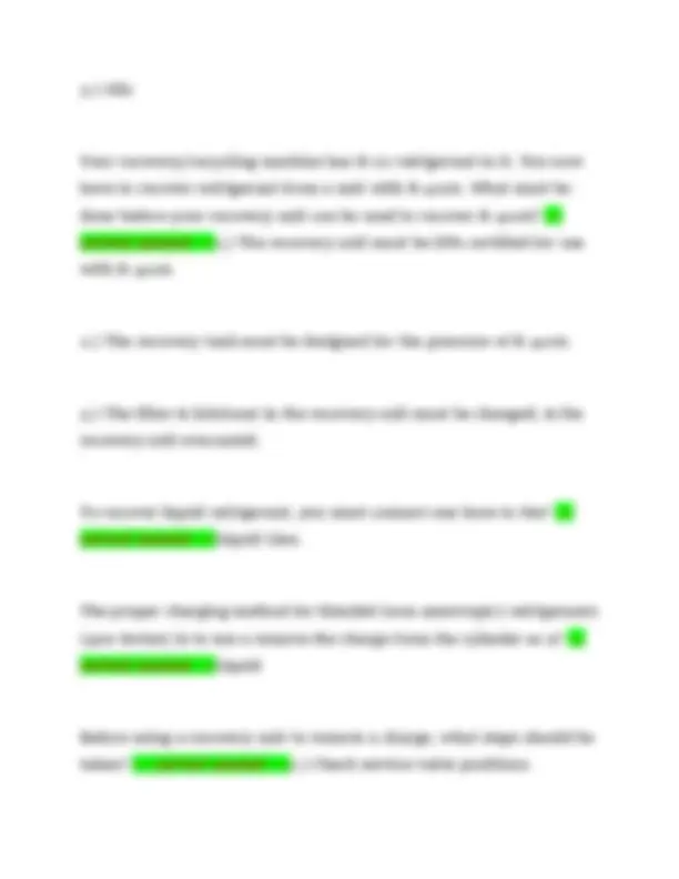 EPA 608 (TYPE II) Actual Exam Questions with Detailed Verified 100% ...