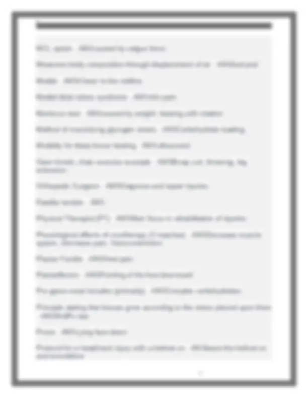 Sports Medicine Precision Exams Test Review 2025 Edition. Questions ...
