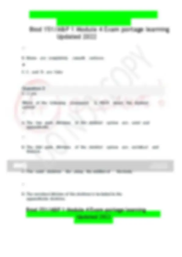 BIOD 151-A & P 1 MODULE 4 ACTUAL EXAM PORTAGE LEARNING 2022.pdf | Exams ...