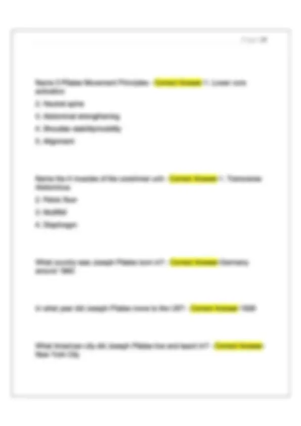 Balanced Body Written Test COMPREHENSIVE QUESTIONS AND VERIFIED ANSWERS ...