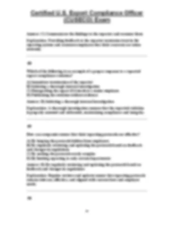 Certified U.S. Export Compliance Officer (CUSECO) Exam | Exams ...