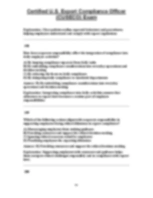 Certified U.S. Export Compliance Officer (CUSECO) Exam | Exams ...