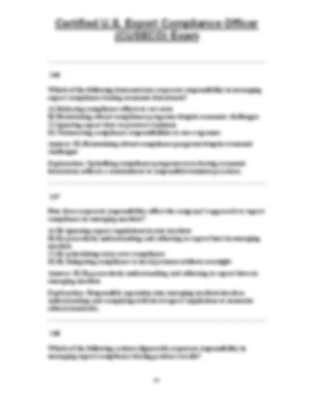 Certified U.S. Export Compliance Officer (CUSECO) Exam | Exams ...