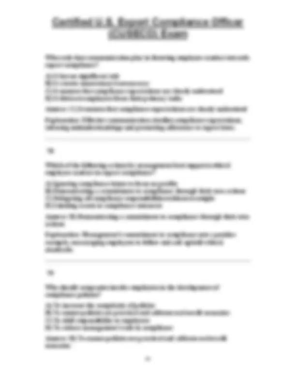 Certified U.S. Export Compliance Officer (CUSECO) Exam | Exams ...