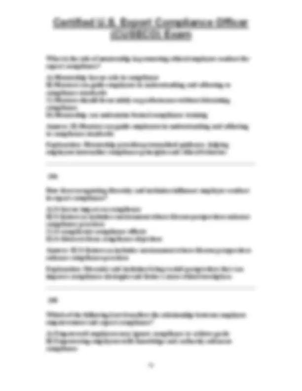 Certified U.S. Export Compliance Officer (CUSECO) Exam | Exams ...