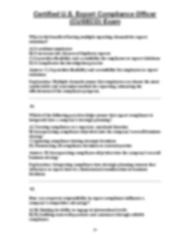 Certified U.S. Export Compliance Officer (CUSECO) Exam | Exams ...