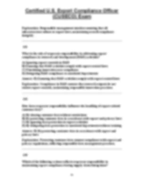 Certified U.S. Export Compliance Officer (CUSECO) Exam | Exams ...