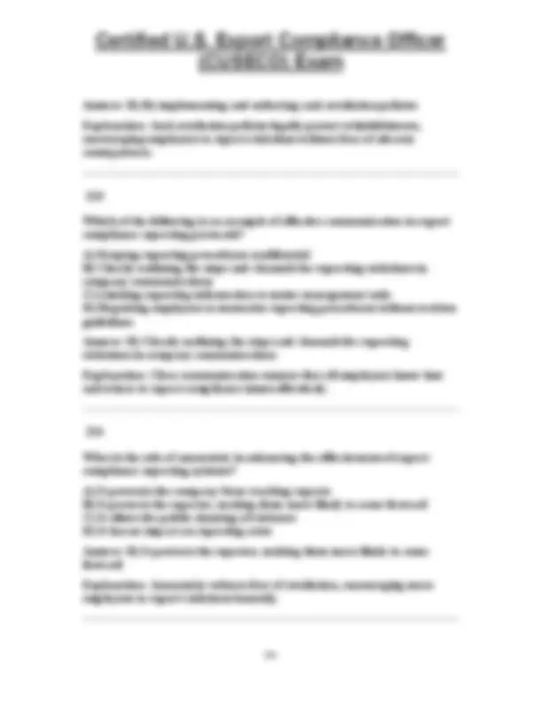 Certified U.S. Export Compliance Officer (CUSECO) Exam | Exams ...