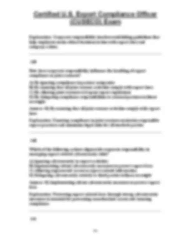 Certified U.S. Export Compliance Officer (CUSECO) Exam | Exams ...