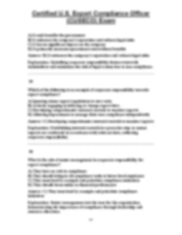 Certified U.S. Export Compliance Officer (CUSECO) Exam | Exams ...