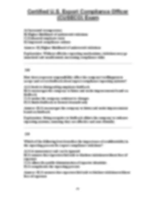 Certified U.S. Export Compliance Officer (CUSECO) Exam | Exams ...