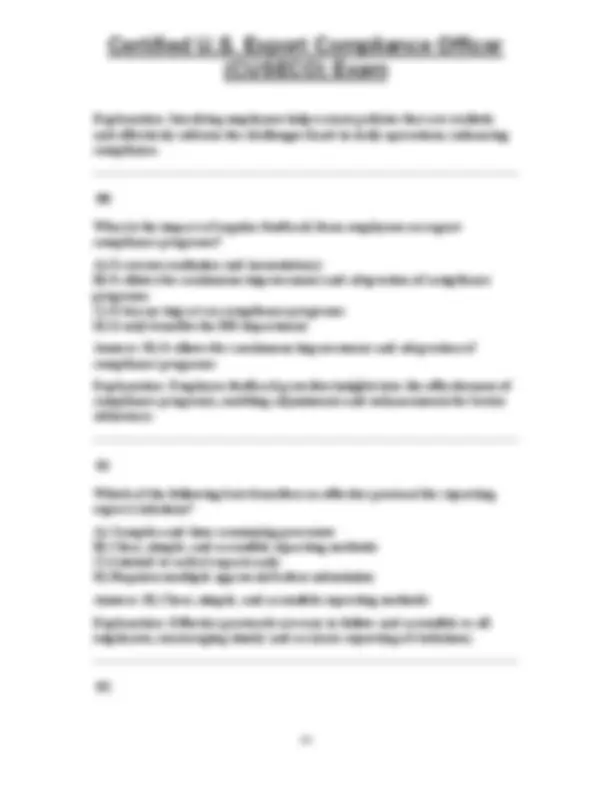 Certified U.S. Export Compliance Officer (CUSECO) Exam | Exams ...
