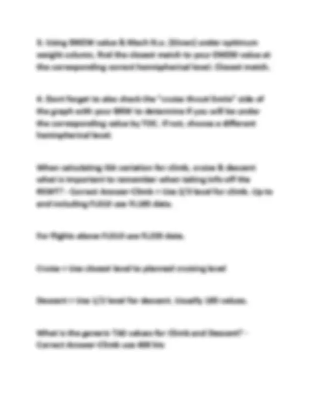 ATPL FLIGHT PLANNING Exam Questions With 100% Correct Answers Latest ...