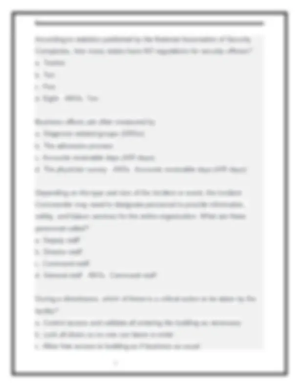 IAHSS Basic Officer Certification Questions (2025-2026) Complete Exam ...