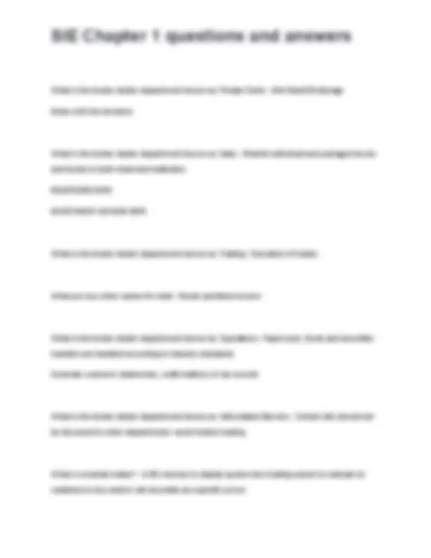 SIE Chapter 1 questions and answers. | Exams Nursing | Docsity