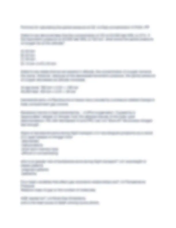 Flight Paramedic Study Guide - Flight Physiology Verified Questions And ...
