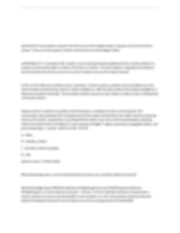 Computer Networking Chapter 1 - Review Questions + answers.docx | Exams Nursing | Docsity