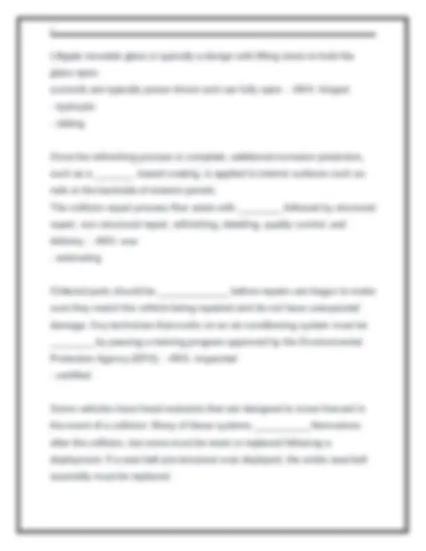 I-CAR Technical Test Latest Edition 2025-2026. Questions & Correct ...