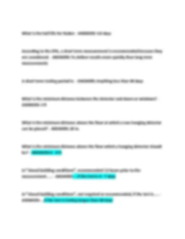 RADON CERTIFICATION TEST – CITIZEN’S GUIDE TO RADON TEST QUESTIONS EXAM ...