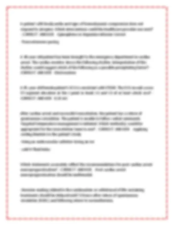 AMERICAN RED CROSS ACLS FINAL EXAM 2025 LATEST REAL QUESTIONS AND ...