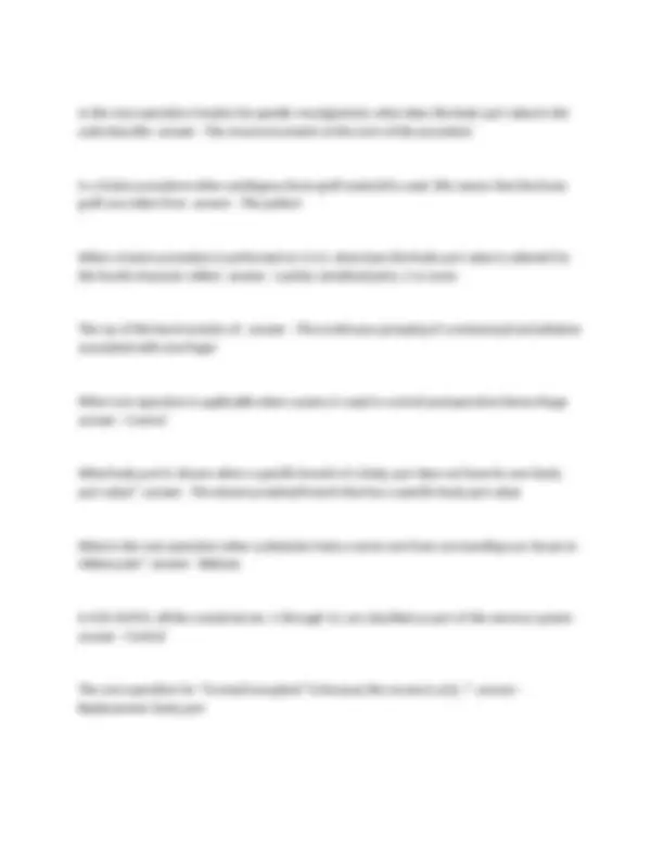 ICD-10-PCS Medical Coding: Questions and Answers | Exams Nursing | Docsity