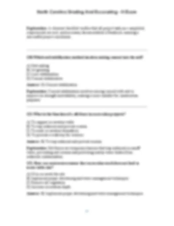 North Carolina Grading And Excavating - H Exam | Exams Technology | Docsity