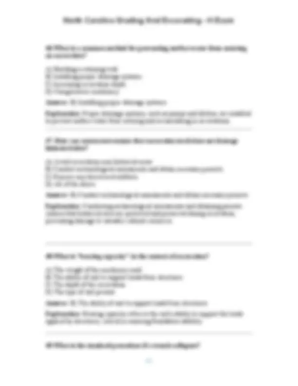 North Carolina Grading And Excavating - H Exam | Exams Technology | Docsity