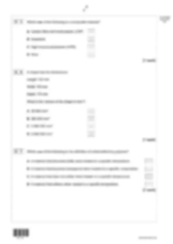 Actual 2024 AQA GCSE DESIGN AND TECHNOLOGY 8552/W Unit 1 Merged ...