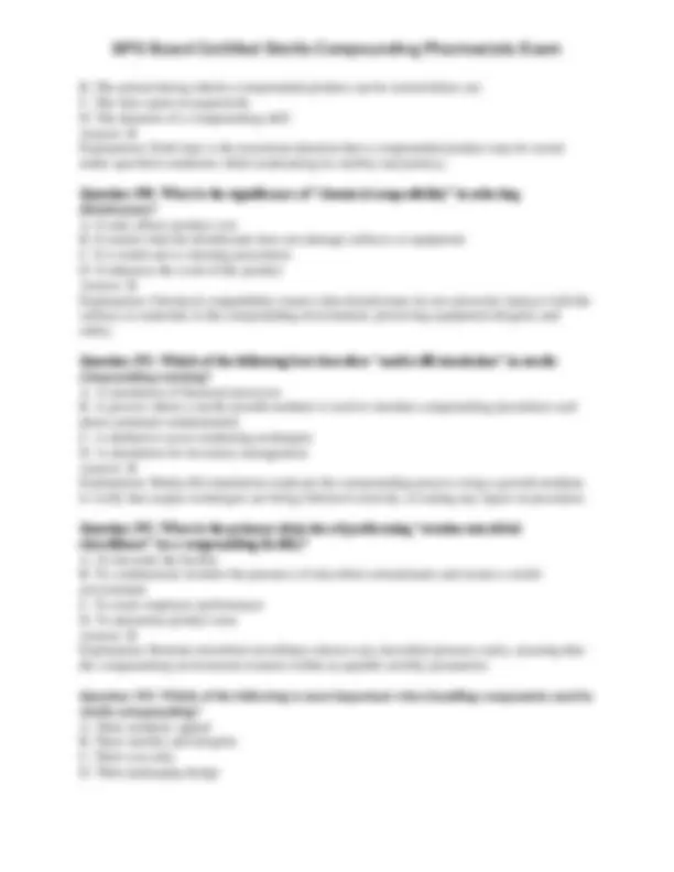Sterile Compounding Exam Questions: USP 797 & Aseptic Techniques ...
