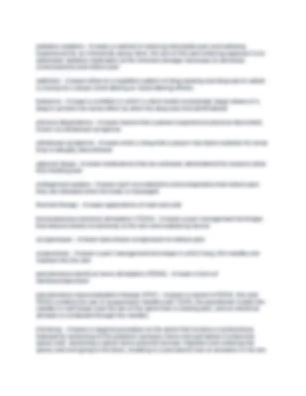 Chapter 11-Pain Management (med-surge) Exam Questions and Answers ...