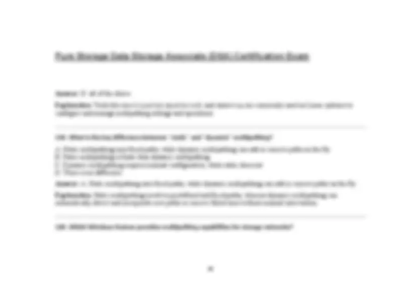 Pure Storage Data Storage Associate (DSA) Certification Exam | Exams ...