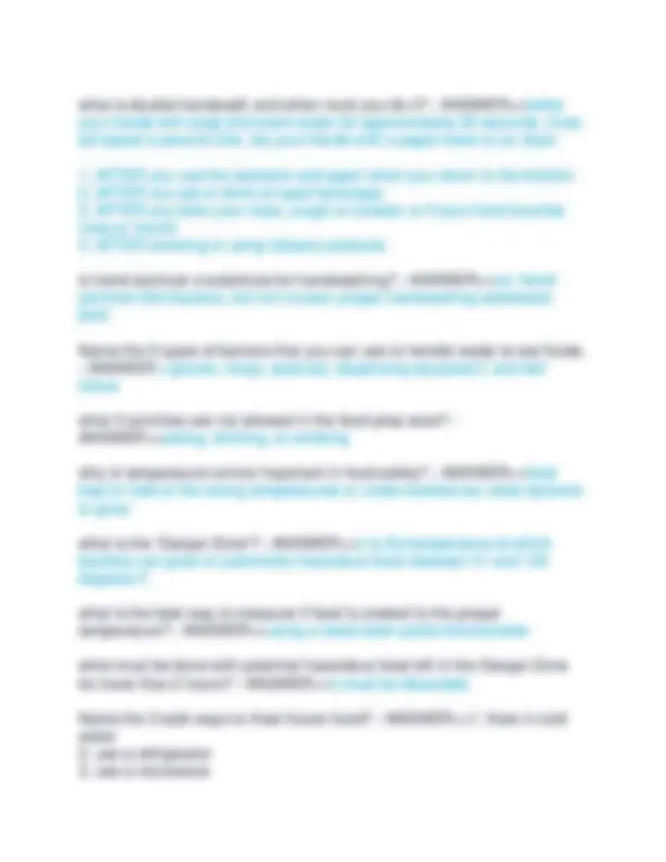 CALIFORNIA Food Handlers Study Guide NEWEST TEST WITH 150 QUESTIONS AND ...