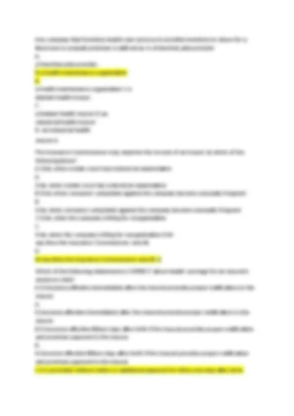 Pearson Vue State Health Insurance Practice - FINAL EXAM UPDATED FOR ...