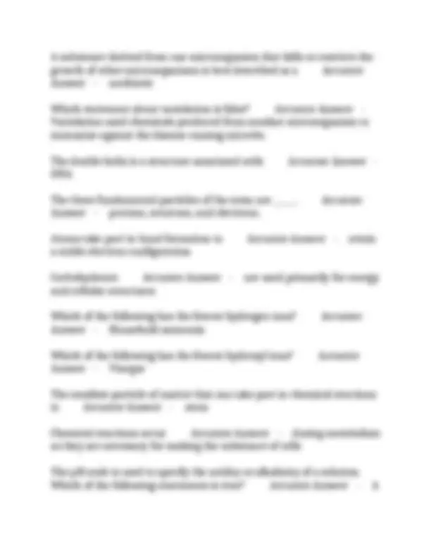 Microbiology STUDY GUIDE –Exam Questions With Absolute Solutions ...
