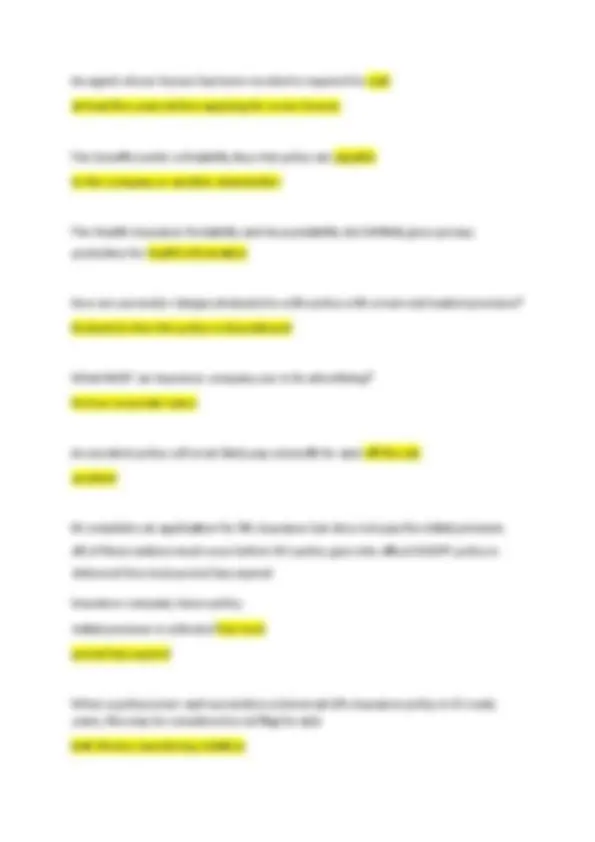 Texas State Exam Simulator - Life and Health Insurance - Updated For ...