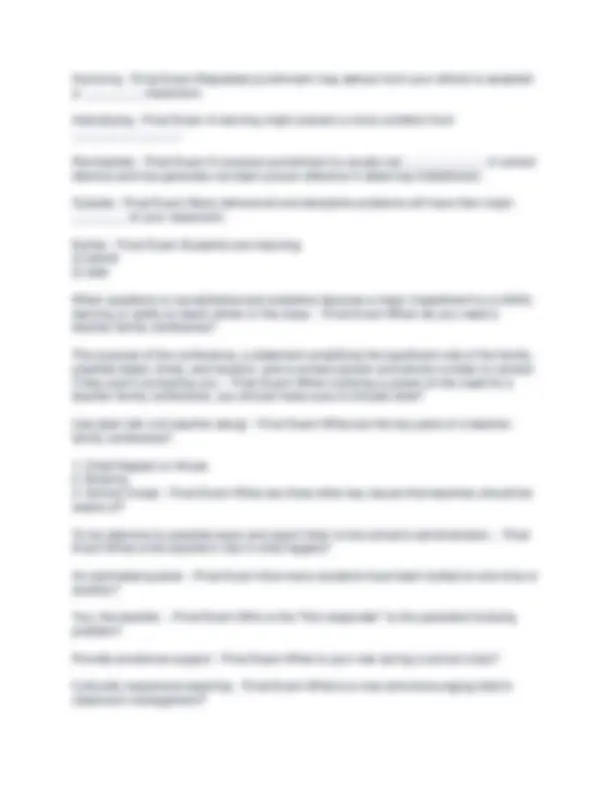 Chapter 4 - Classroom Management Part 2 Final Exam Questions with Answers Assured A+. | Exams ...