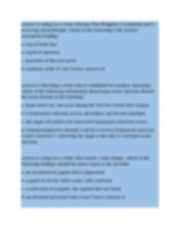 ATI MED SURG IMMUNE questions with correct answers | Exams Nursing ...